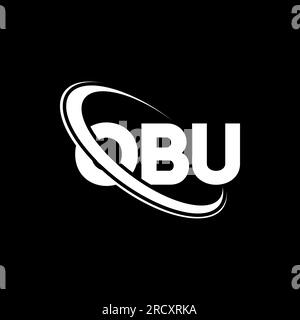 OBU logo. OBU letter. OBU letter logo design. Initials OBU logo linked ...