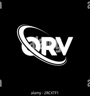 ORV letter logo design for technology company. ORV logo design black ...