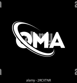 OMA letter logo design for technology company. OMA logo design black ...