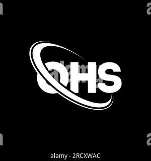 OHS logo. OHS letter. OHS letter logo design. Initials OHS logo linked ...