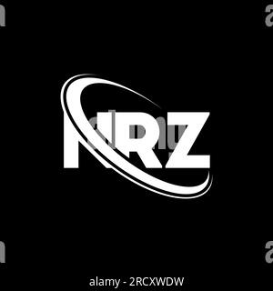 NRZ circle letter logo design with circle and ellipse shape. NRZ ...