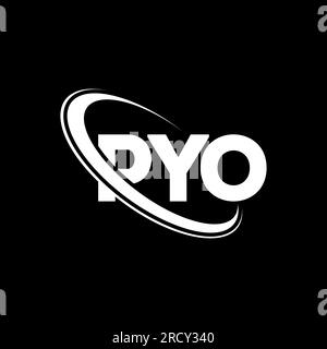 PYO logo. PYO letter. PYO letter logo design. Initials PYO logo linked ...