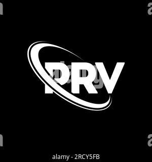 PRV letter logo design for technology company. PRV logo design black ...