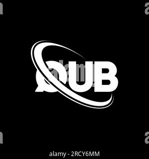 QUB logo. QUB letter. QUB letter logo design. Initials QUB logo linked ...