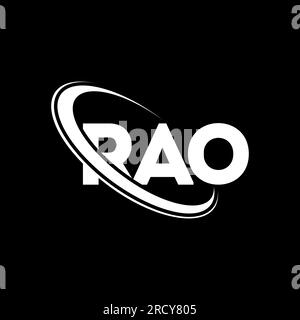RAO logo. RAO letter. RAO letter logo design. Initials RAO logo linked ...