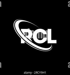 RCL circle letter logo design with circle and ellipse shape. RCL ...