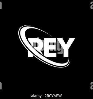 REY logo. REY letter. REY letter logo design. Initials REY logo linked ...