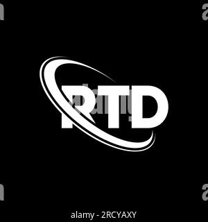 RTD circle letter logo design with circle and ellipse shape. RTD ...