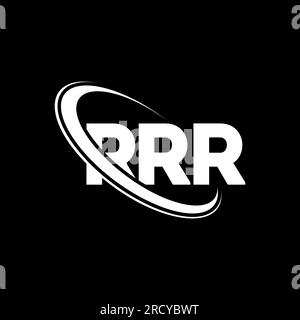 RRR circle letter logo design with circle and ellipse shape. RRR ...