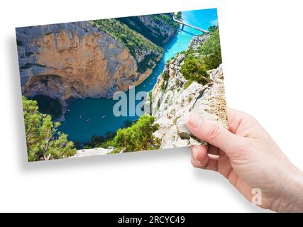 The largest European canyon called Verdon Gorges (Europe-France ...