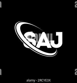 SAJ logo. SAJ letter. SAJ letter logo design. Initials SAJ logo linked ...