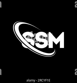 SSM logo. SSM letter. SSM letter logo design. Initials SSM logo linked ...
