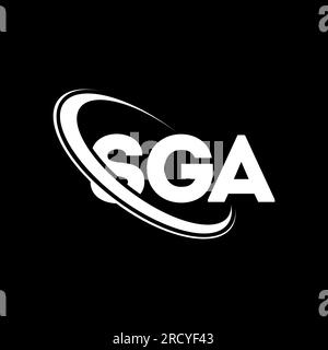 SGA logo. SGA letter. SGA letter logo design. Initials SGA logo linked ...