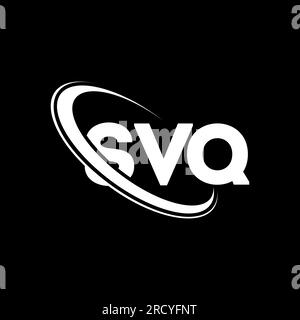SVQ circle letter logo design with circle and ellipse shape. SVQ ...