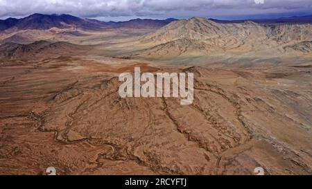 Altun Mountains. 11th July, 2023. This aerial photo taken on July 11 ...