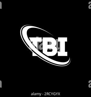 TBI circle letter logo design with circle and ellipse shape. TBI ...