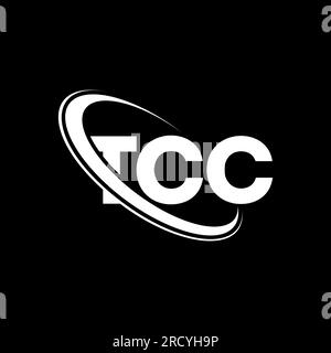 TCC logo. TCC letter. TCC letter logo design. Initials TCC logo linked ...