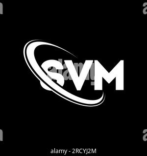 SVM logo. SVM letter. SVM letter logo design. Initials SVM logo linked ...