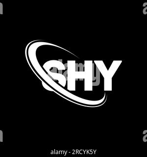 SHY logo. SHY letter. SHY letter logo design. Initials SHY logo linked ...