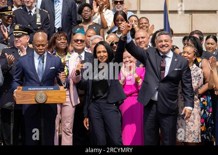 First Deputy Commissioner Tania Kinsella speaks during briefing by ...