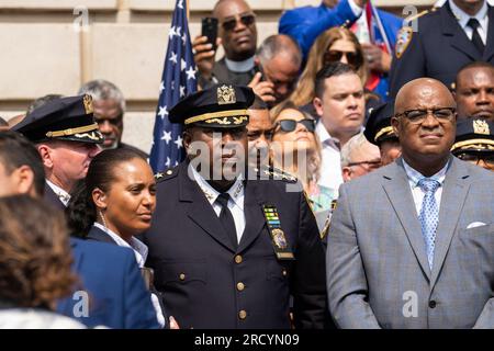 Chief of the Department Jeffrey Maddrey attends briefing by Police ...