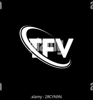 TFV logo. TFV letter. TFV letter logo design. Initials TFV logo linked ...