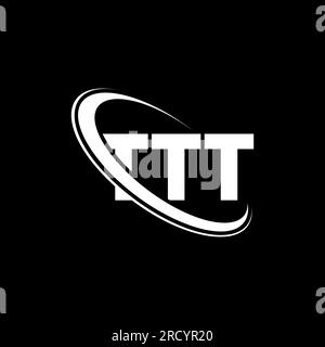 TTT circle letter logo design with circle and ellipse shape. TTT ...