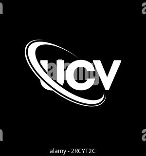 UCV logo. UCV letter. UCV letter logo design. Initials UCV logo linked ...
