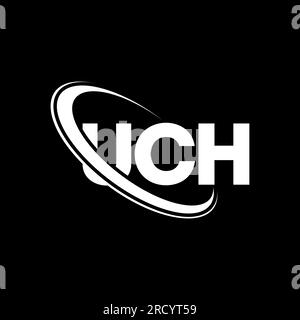 UCH logo. UCH letter. UCH letter logo design. Initials UCH logo linked ...