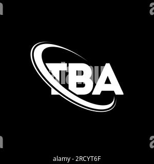 TBA circle letter logo design with circle and ellipse shape. TBA ...