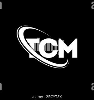 TCM logo. TCM letter. TCM letter logo design. Initials TCM logo linked ...