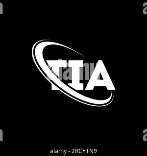 TIA letter logo design for technology company. TIA logo design black ...