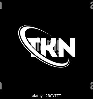 TKN logo. TKN letter. TKN letter logo design. Initials TKN logo linked ...