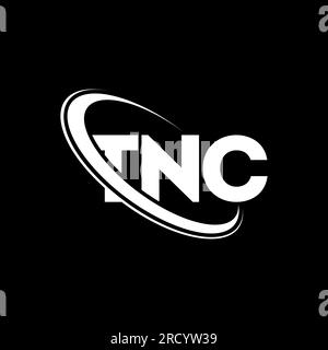 TNC logo. TNC letter. TNC letter logo design. Initials TNC logo linked ...