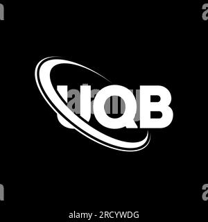 UQB circle letter logo design with circle and ellipse shape. UQB ...