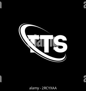 TTS circle letter logo design with circle and ellipse shape. TTS ...
