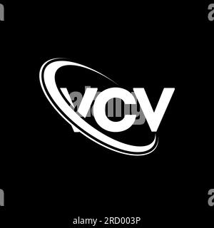 VCV circle letter logo design with circle and ellipse shape. VCV ...