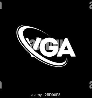 VGA logo. VGA letter. VGA letter logo design. Initials VGA logo linked ...