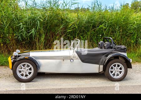 Lotus Seven 2-seater open-top sports car - France Stock Photo - Alamy