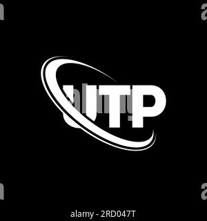 UTP circle letter logo design with circle and ellipse shape. UTP ...