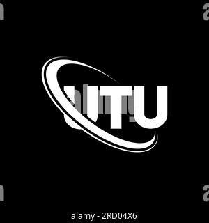 UTU circle letter logo design with circle and ellipse shape. UTU ...
