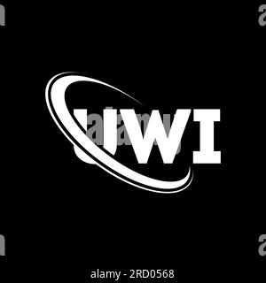 UWI circle letter logo design with circle and ellipse shape. UWI ...