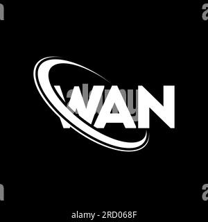 WAN logo. WAN letter. WAN letter logo design. Initials WAN logo linked ...
