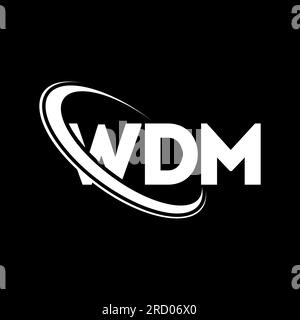 WDM logo. WDM letter. WDM letter logo design. Initials WDM logo linked ...