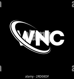 WNC logo. WNC letter. WNC letter logo design. Initials WNC logo linked ...
