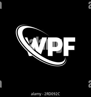 WPF logo. WPF letter. WPF letter logo design. Initials WPF logo linked ...