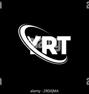 YRT circle letter logo design with circle and ellipse shape. YRT ...