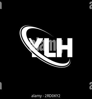 YLH logo. YLH letter. YLH letter logo design. Initials YLH logo linked ...