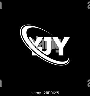 YJY logo. YJY letter. YJY letter logo design. Initials YJY logo linked ...