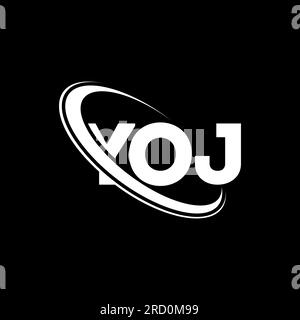 YOJ logo. YOJ letter. YOJ letter logo design. Initials YOJ logo linked ...